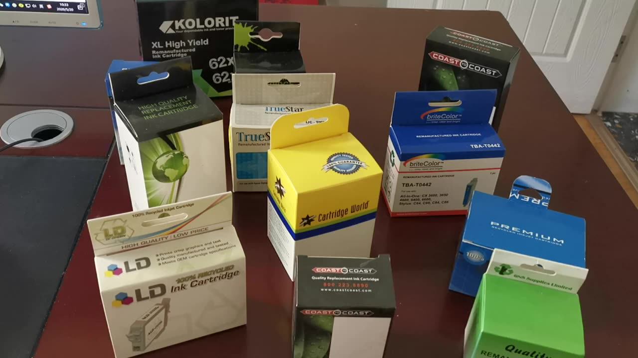 Ink Cartridge Box With Company Name And Logo - Buy Packaging Paper Box ...