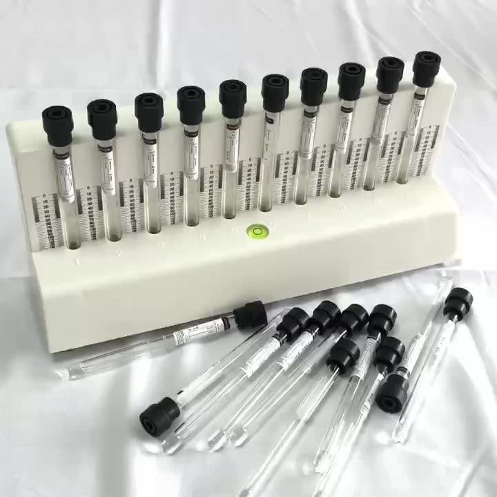 Laboratory Instrument Plastic Esr Tests 10 Specimen Glass Vacuum Blood ...
