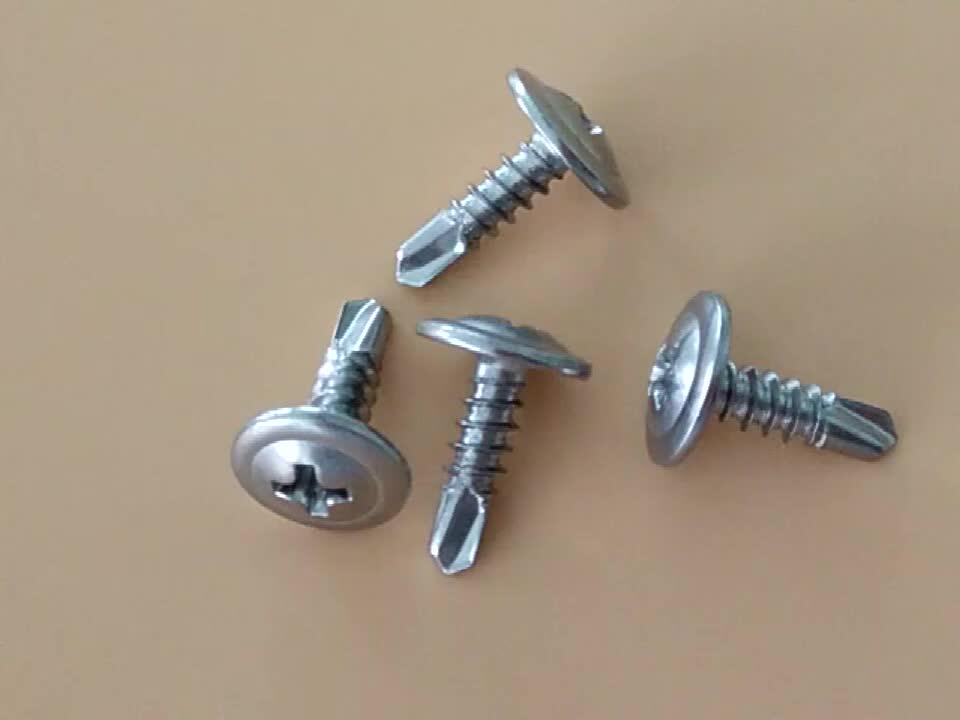 Cross Recess Wafer Head Stainless Steel Teck Screws Self Drilling Point ...