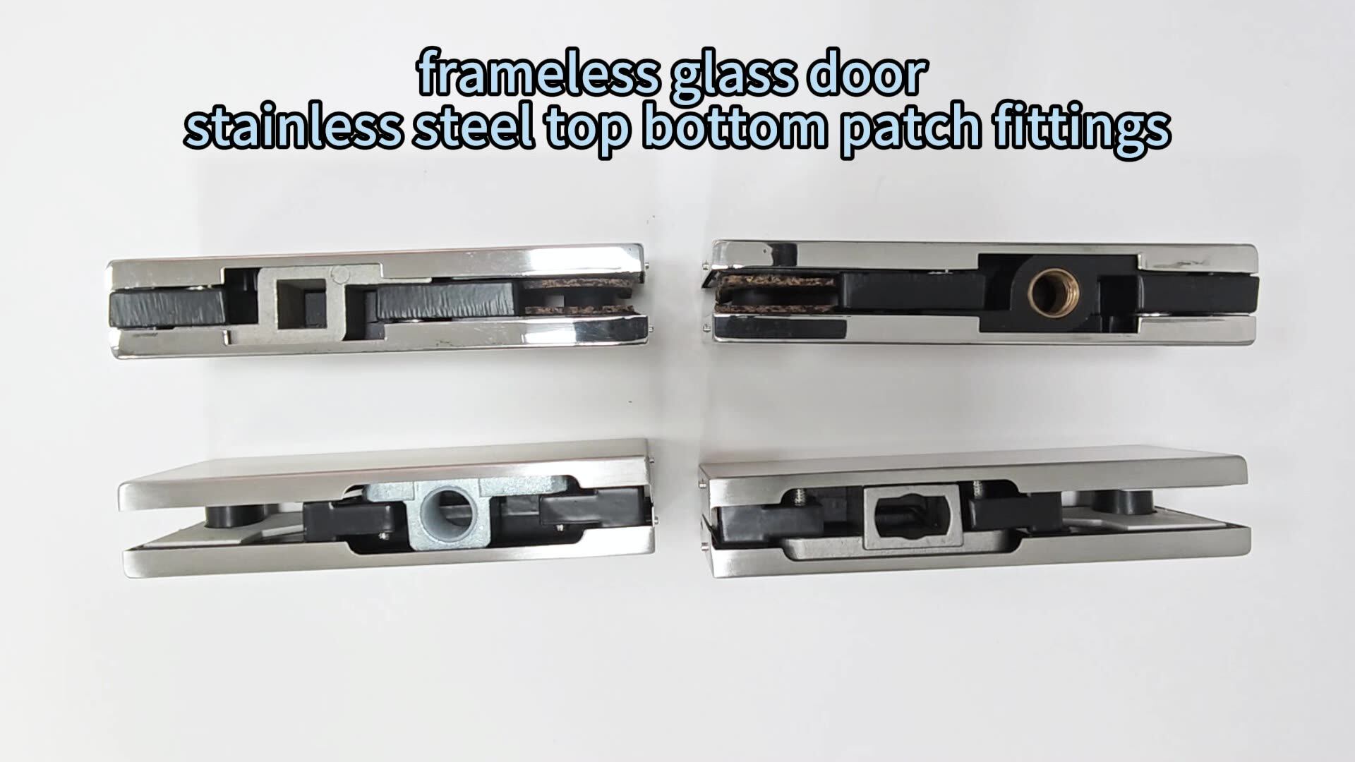 Heavy Duty Glass Door Corner Clip Glazed Doors 201 Stainless Steel ...