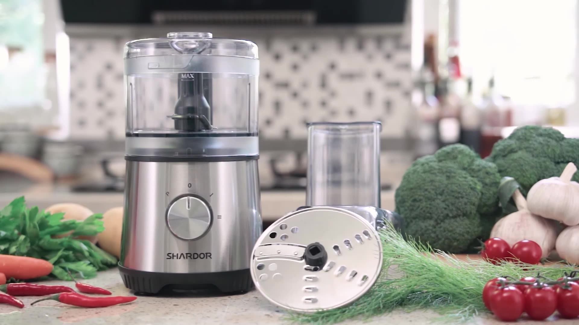 Multifunction Pureeing Slicing Mini Chopper Electric Food Processor ...