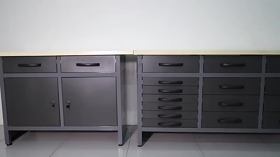 Garage Workstation Modular Workbench Tool Cabinet Workshop Cabinet ...