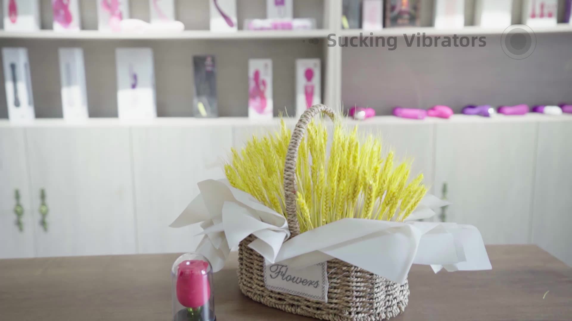 Rechargeable Silicone Rose Clitoral Sucking Tongue Lick Clit Stimulator ...