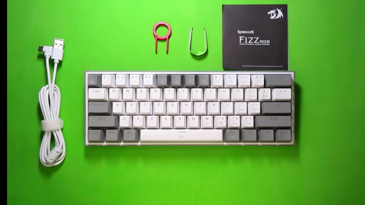 Wired Gaming Mechanical Keyboard Red Switches Rgb K617 60% Usb Usb Type ...