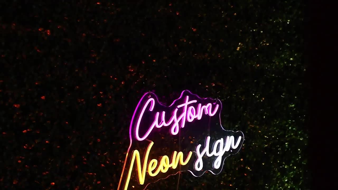 Custom Neon Signs Personalized Dimmable Led Rgb Neon Lights Signs For ...