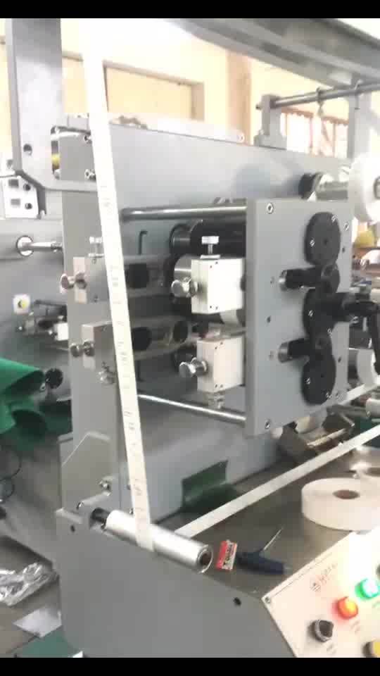 Full Automatic 2 Color Kraft Paper Bag Flexographic Satin Ribbon ...