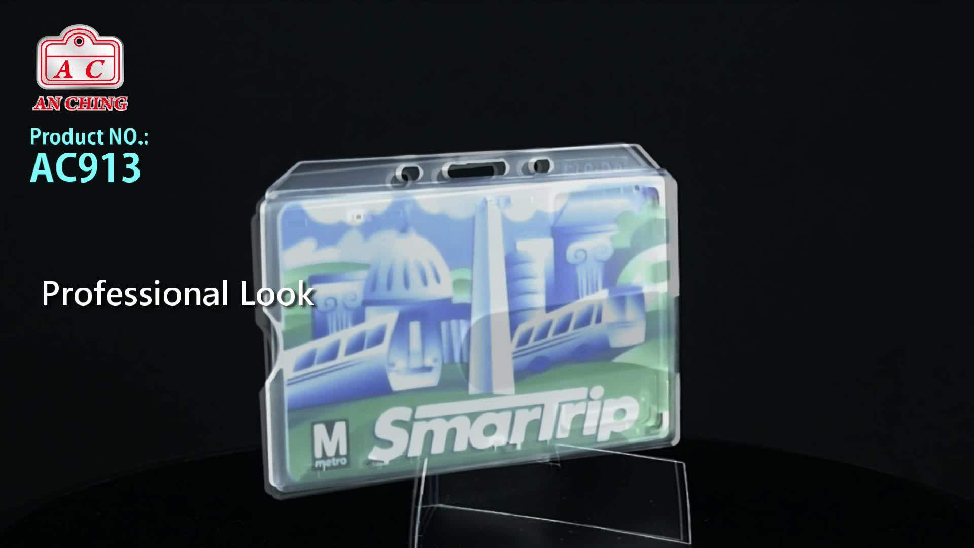 Horizontal Hard Plastic Id Card Badge Holder - Buy Id Card Holder,Hard ...