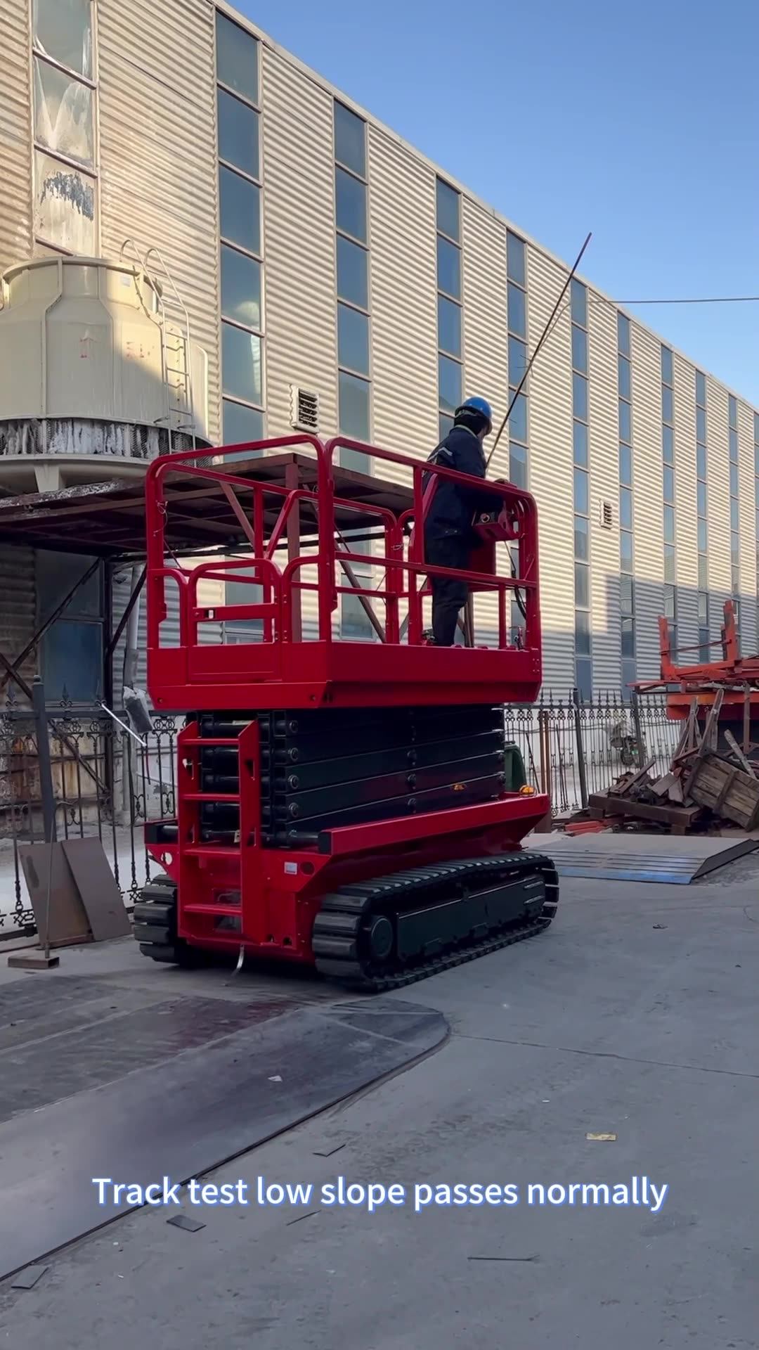 6-12m Mobile Battery-powered Scissor Lift Platform Terrain Crawler ...