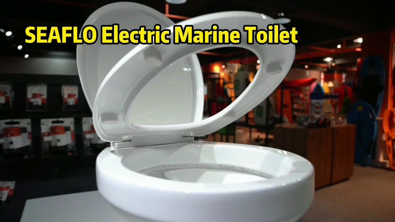 Seaflo 12v Marine Toilet One Piece Macerator Pump Toilet Electric ...