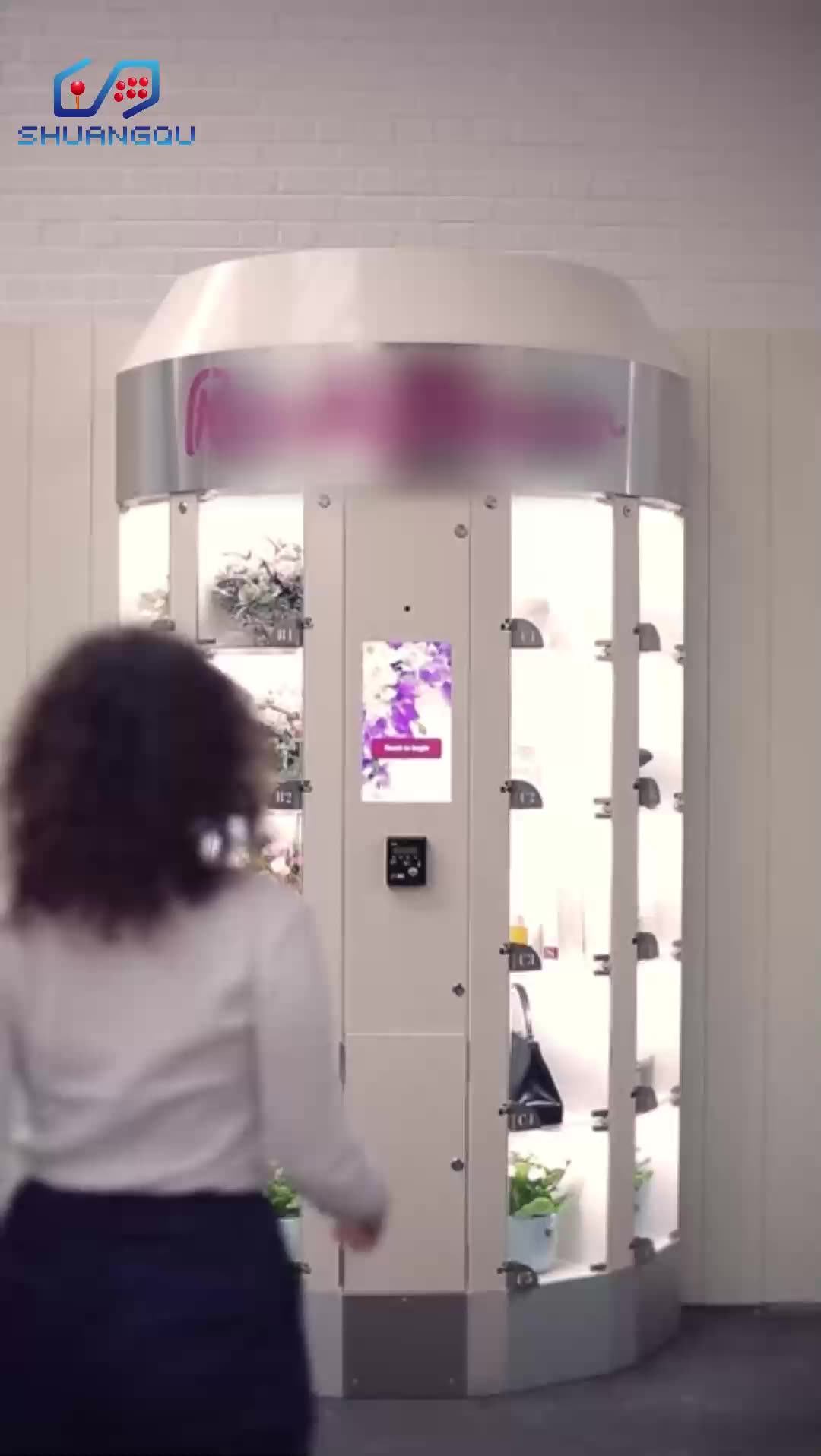 Automatic Outdoor Flower Vending Machine For Selling Bouquets With ...