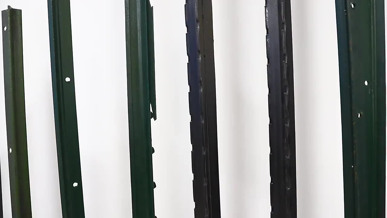 American Farm 6 Ft T Fence Post Barbed Wire Galvanized Steel Iron Green ...