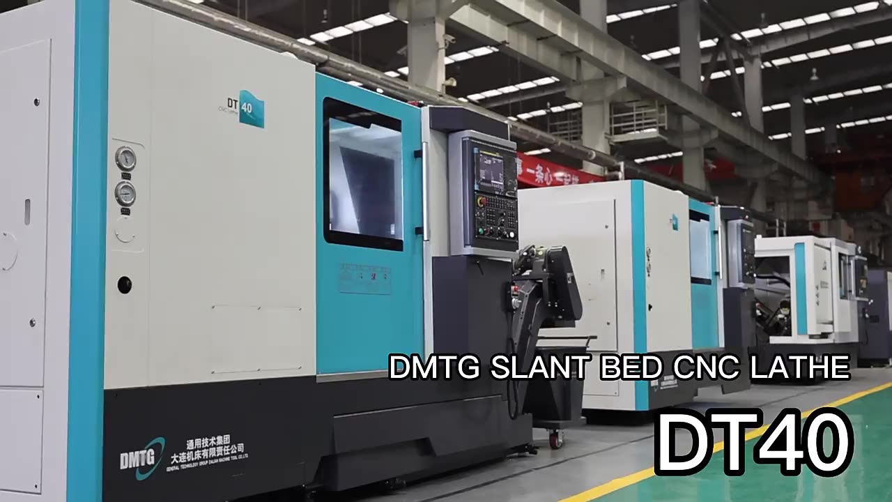 Torno Cnc De Cama Inclinada Dmtg Slant Bed Cnc Lathe Dt-30 Dt-40 Dt-50 With Fanuc Control - Buy ...