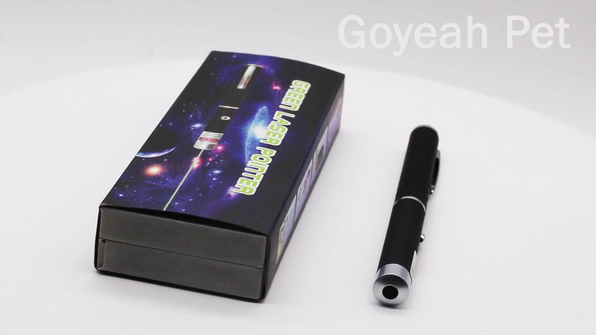 Red Green Purple Interactive Led Cat Laser Pointer Pen Powered By 2 Aaa ...