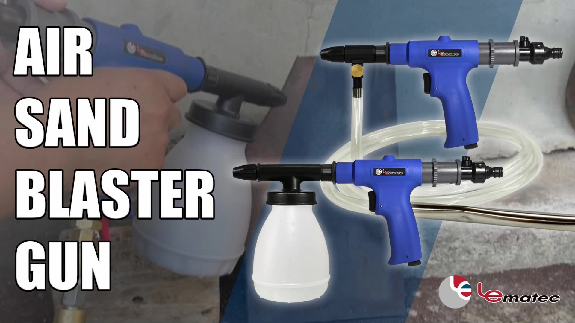 Air Sand Blaster Gun With Siphon Tank Feed Tool Kit Sandblasting ...