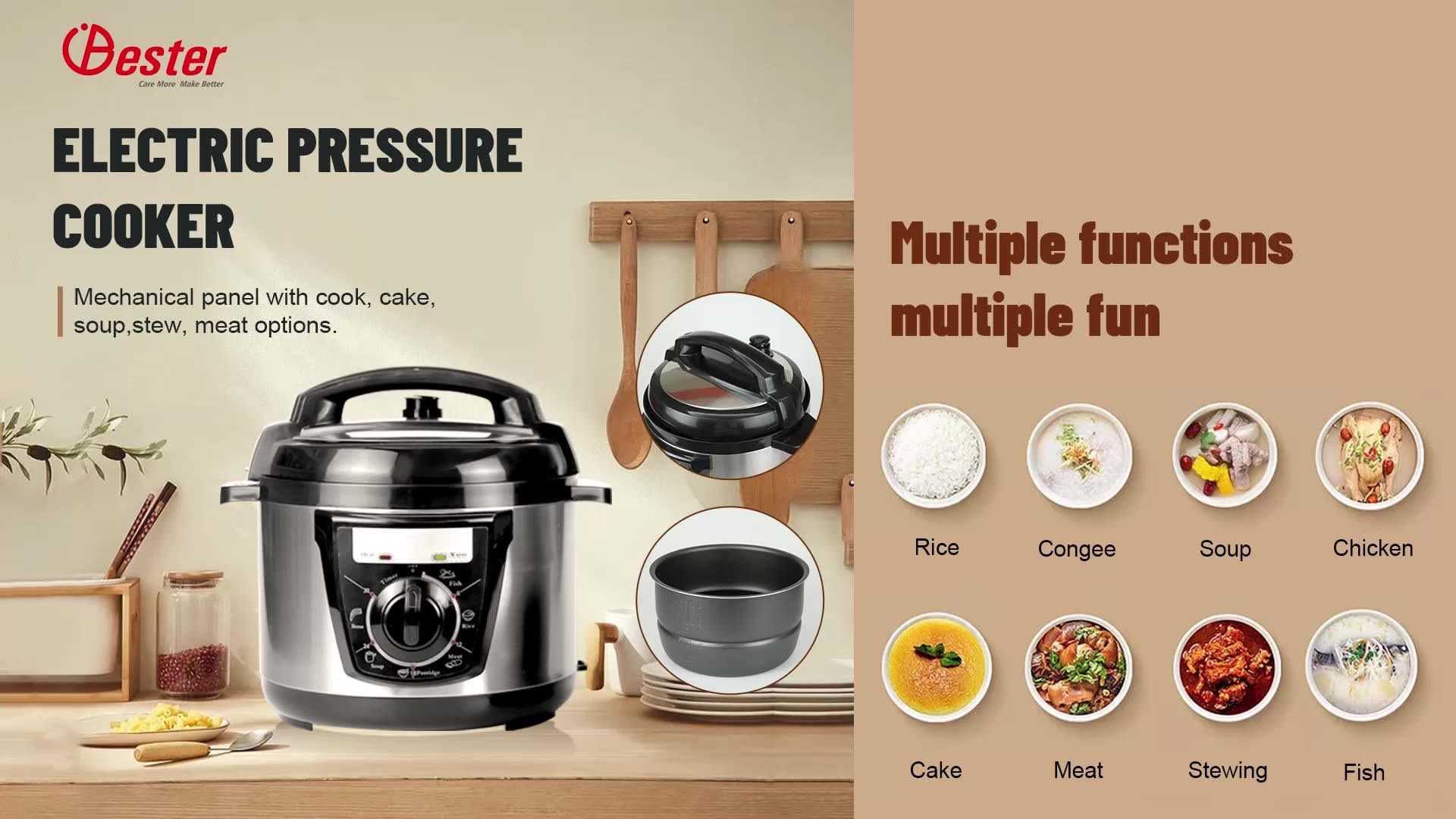 Good Price Digital Led Display Large Electric Cookers 5l Multipurpose ...