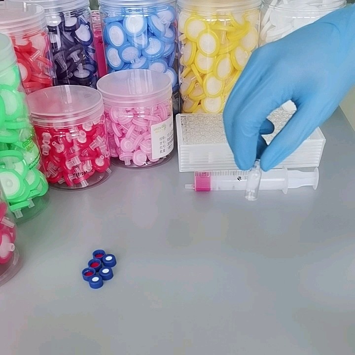 Lab Use Hplc Consumables Sample Filtration Disposable Nylon Syringe ...