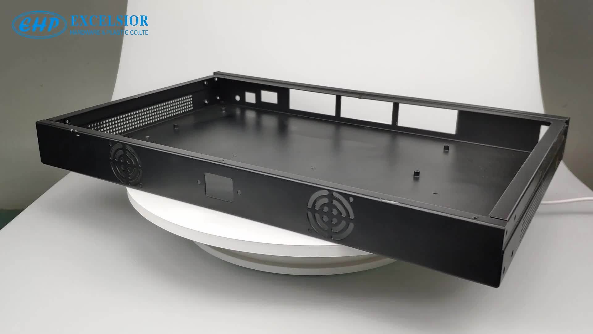 19 Inch Rack Enclosure Server Cabinets Custom Metal Enclosure For Audio ...