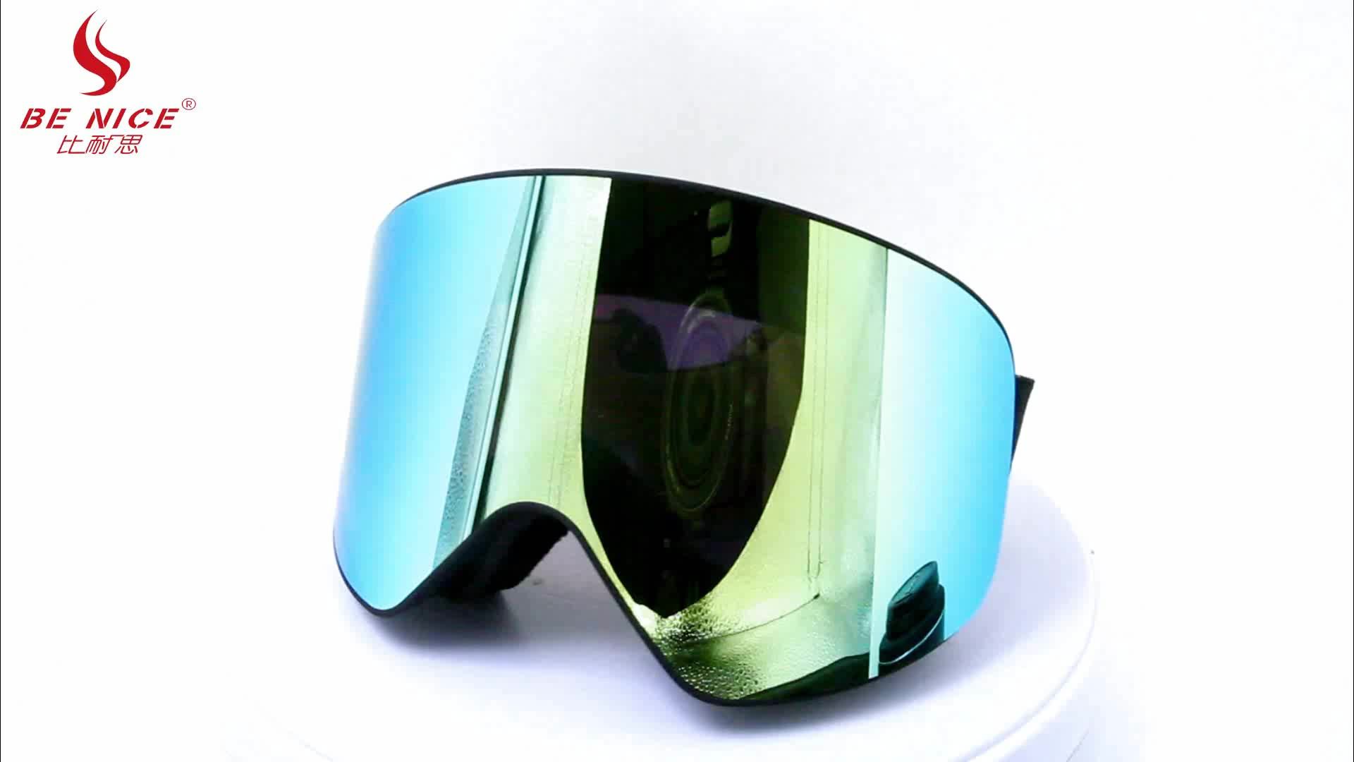 Stock Gold Coating Two Detachable Pc Lens Ski Goggles Fashion Ski ...