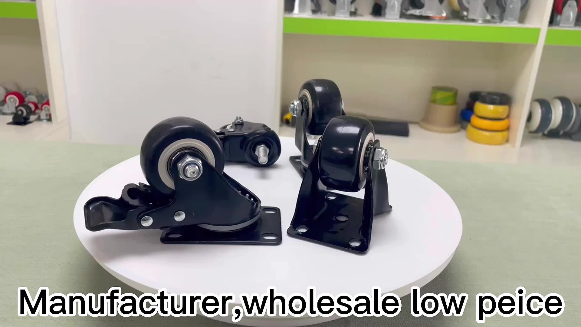 1.5 Inch 2 Inch Swivel Caster Wheels Locking Casters Black Heavy Duty ...