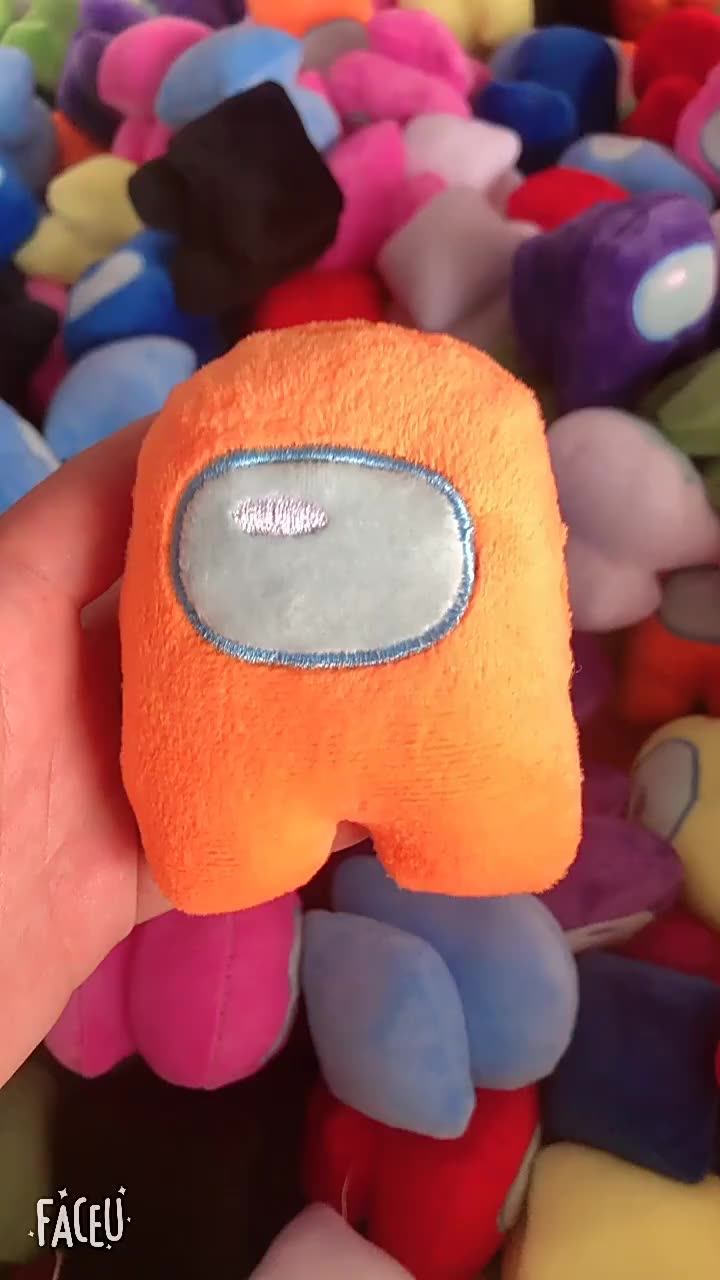Size 10cm Soft Plush Among Us Plush Toy Pink Yellow Black Purple Game ...