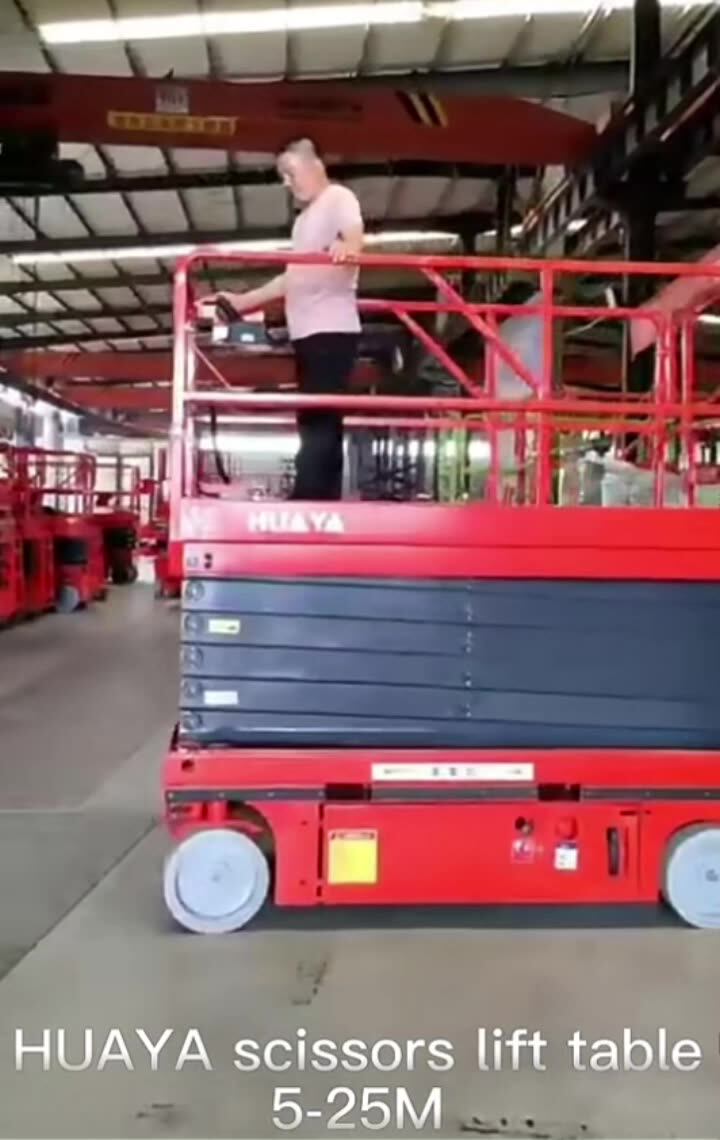 Ce Iso Huaya Scissor Lifter 300 Kg Self Propelled Scissor Aerial Work ...
