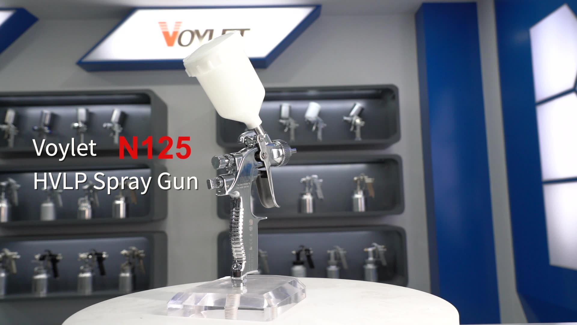 Voylet Spray Gun N125 Mini Paint Sprayer 0.8mm Hvlp Gravity Feed Air ...