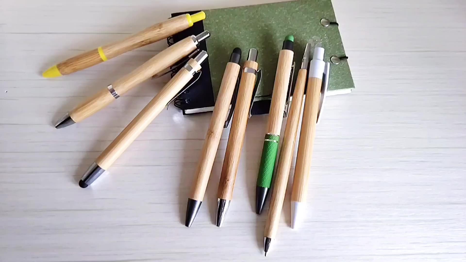 High Quality Recycled Bamboo Ball Pen Custom Logo Eco Friendly Wood Ballpoint Pen With Logo ...