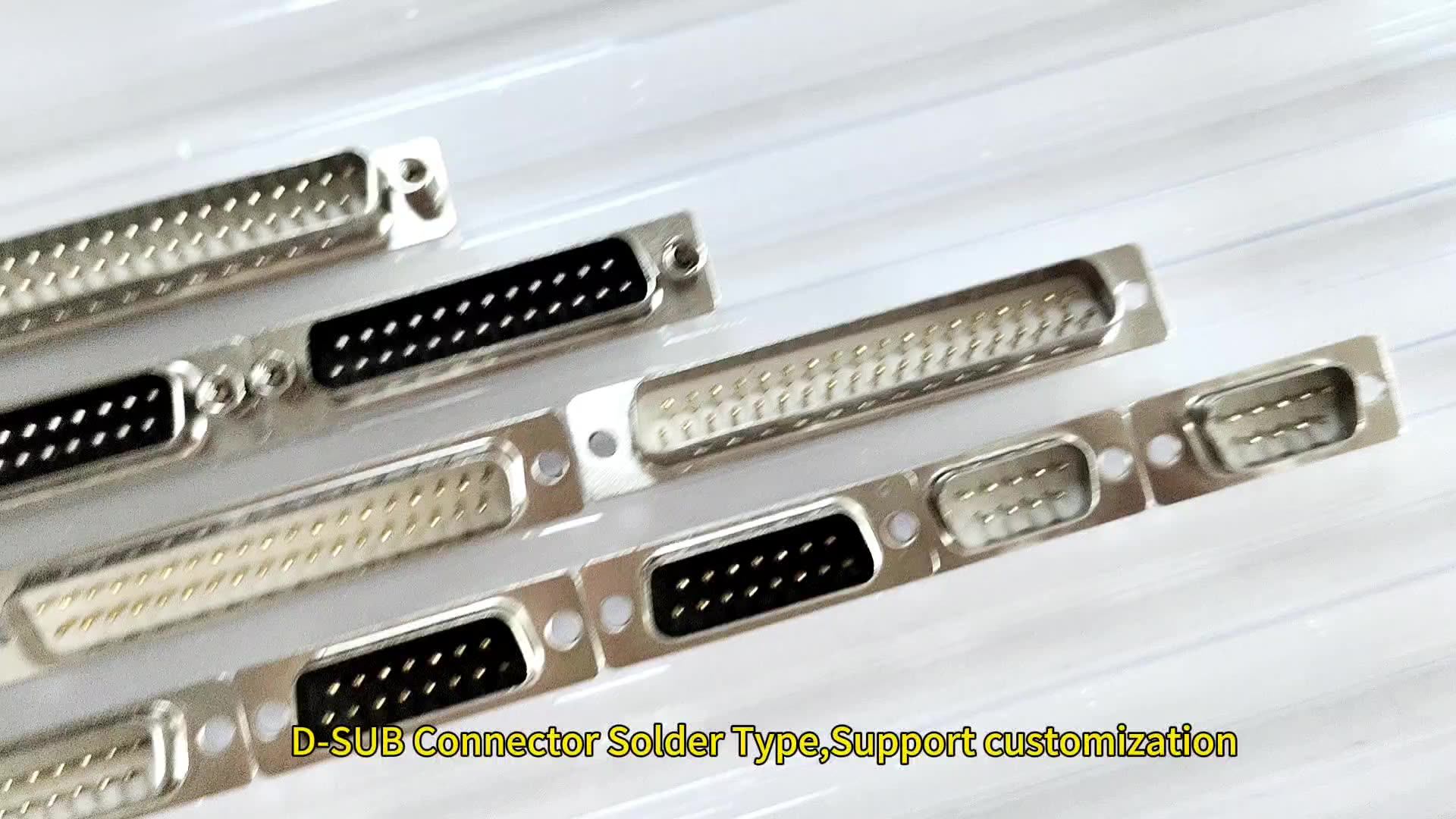 Custom Molded Cable 9pin 15pin 25p Vga Connector Female Male Dsub ...