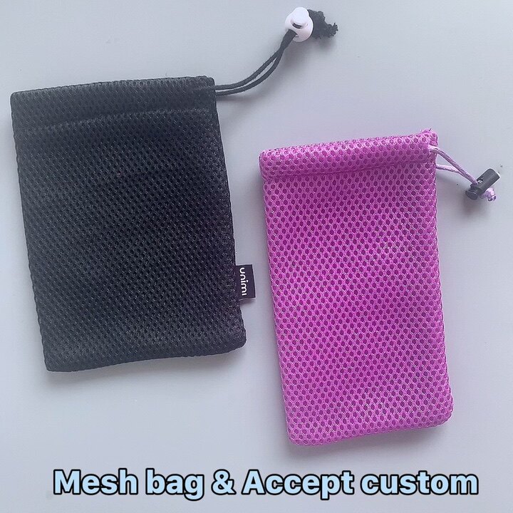 Wholesale Black Makeup Packaging Mesh Pouch Gift Bag Small Sandwich ...