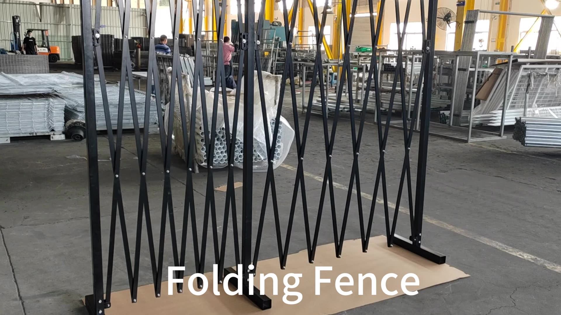 Expandable Outdoor Double Folding Gate Accordion Security Fence Gate ...
