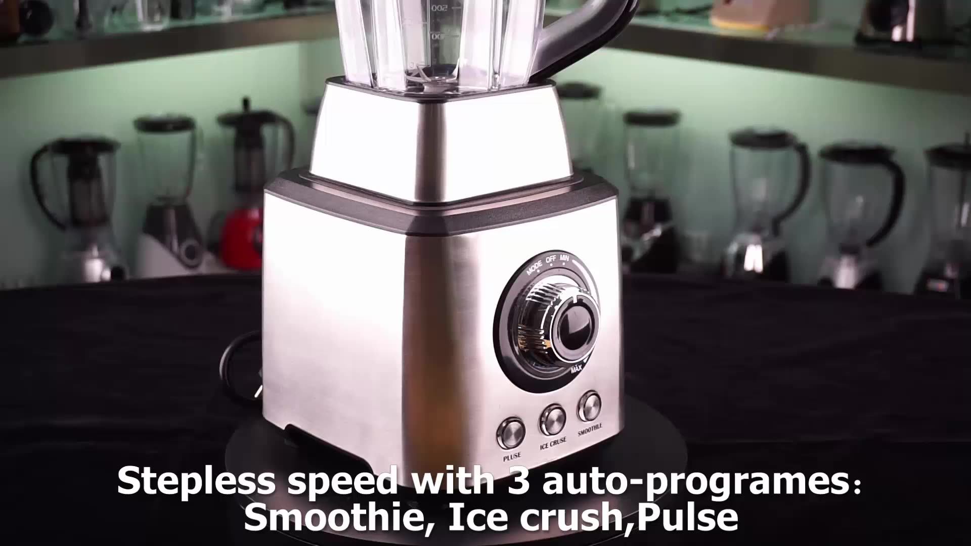 Commercial Blender With Electric Vacuun Pressing Cover Heavy Duty ...