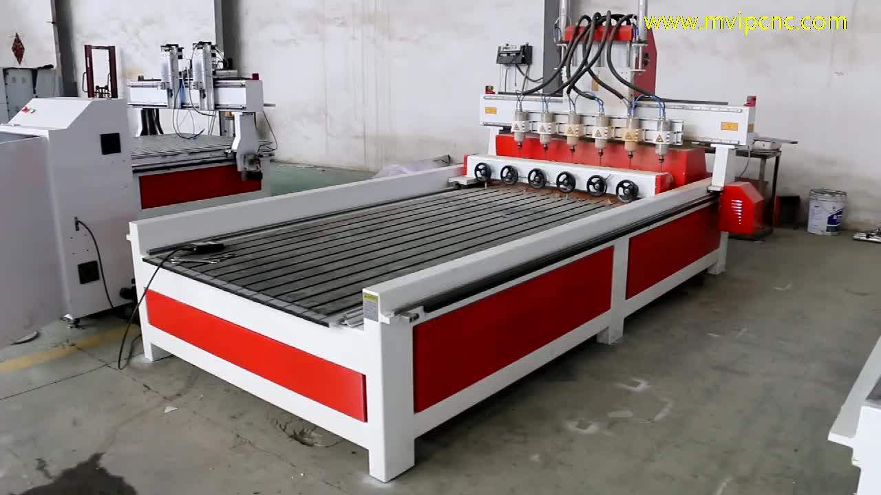 High Quality Multi-head Four-axis Woodworking Cnc Milling Machine Wood ...