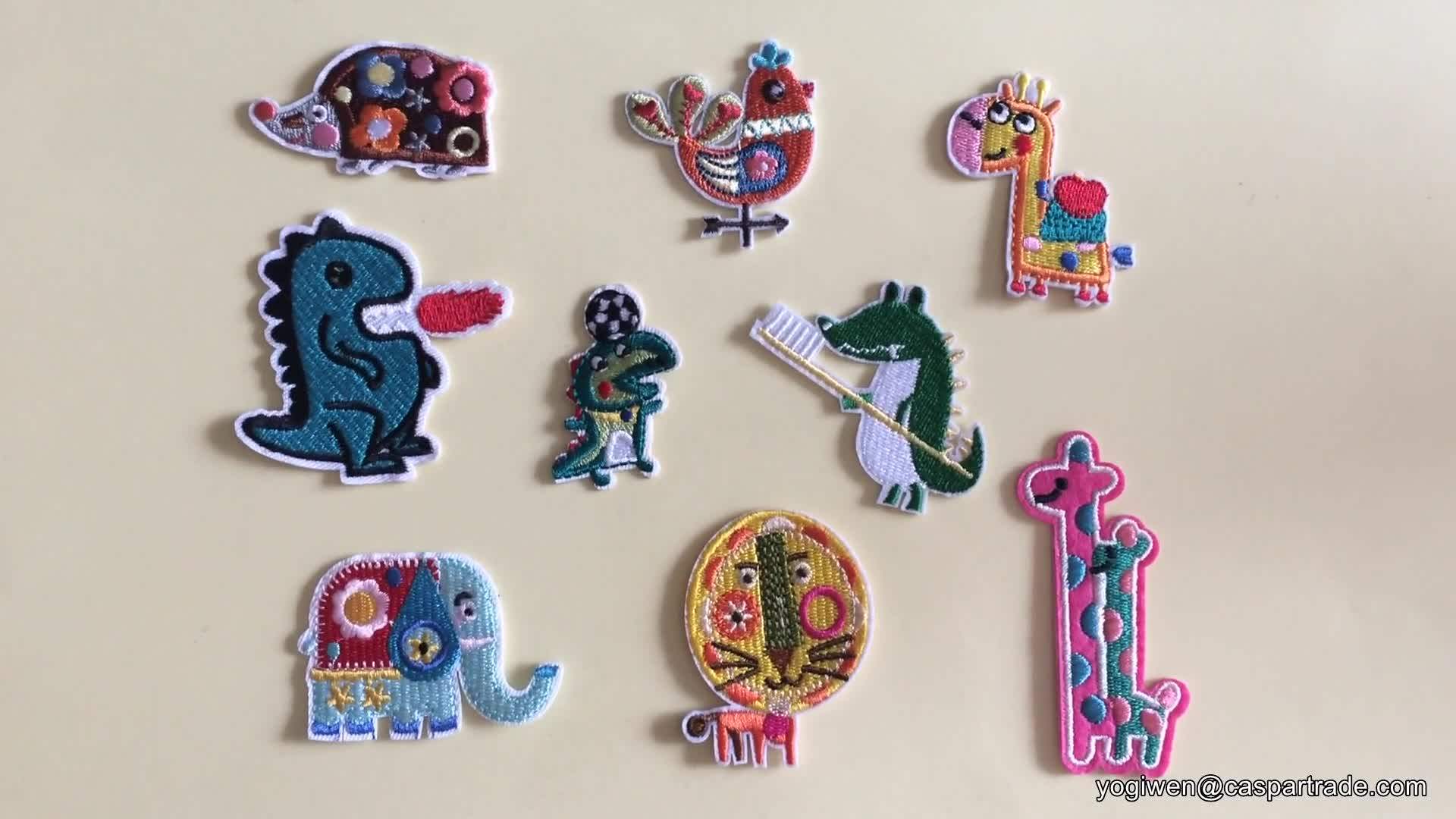 Wholesale Cute Cartoon Embroidery Patch Iron On Embroidered Badges For ...