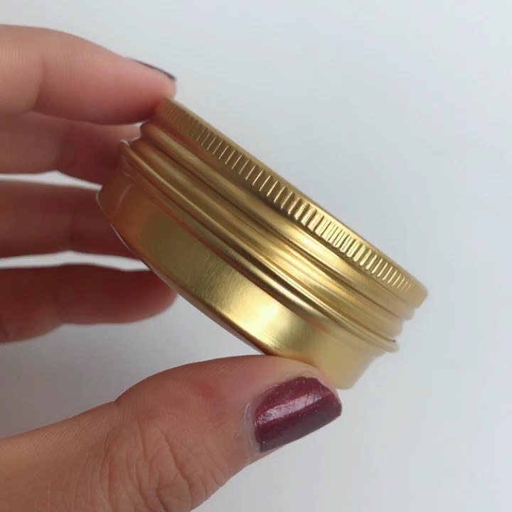 1 0z Золотой Алюминиевый Металлический Контейнер,Круглая Металлическая ...