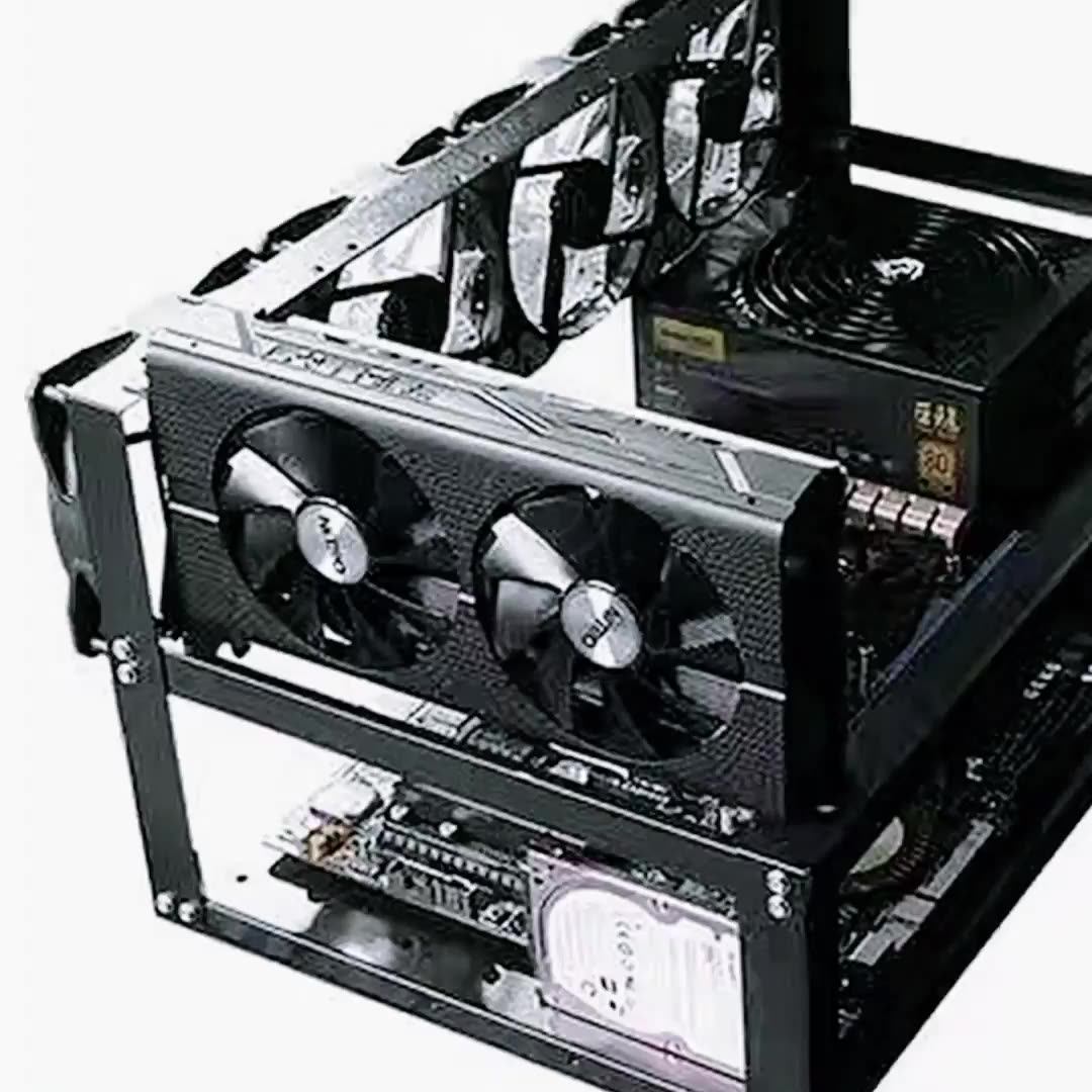 6/8 Gpu Open Air Gpu Case Frame Rack Computer Case - Buy Gpu Case 6/8 ...