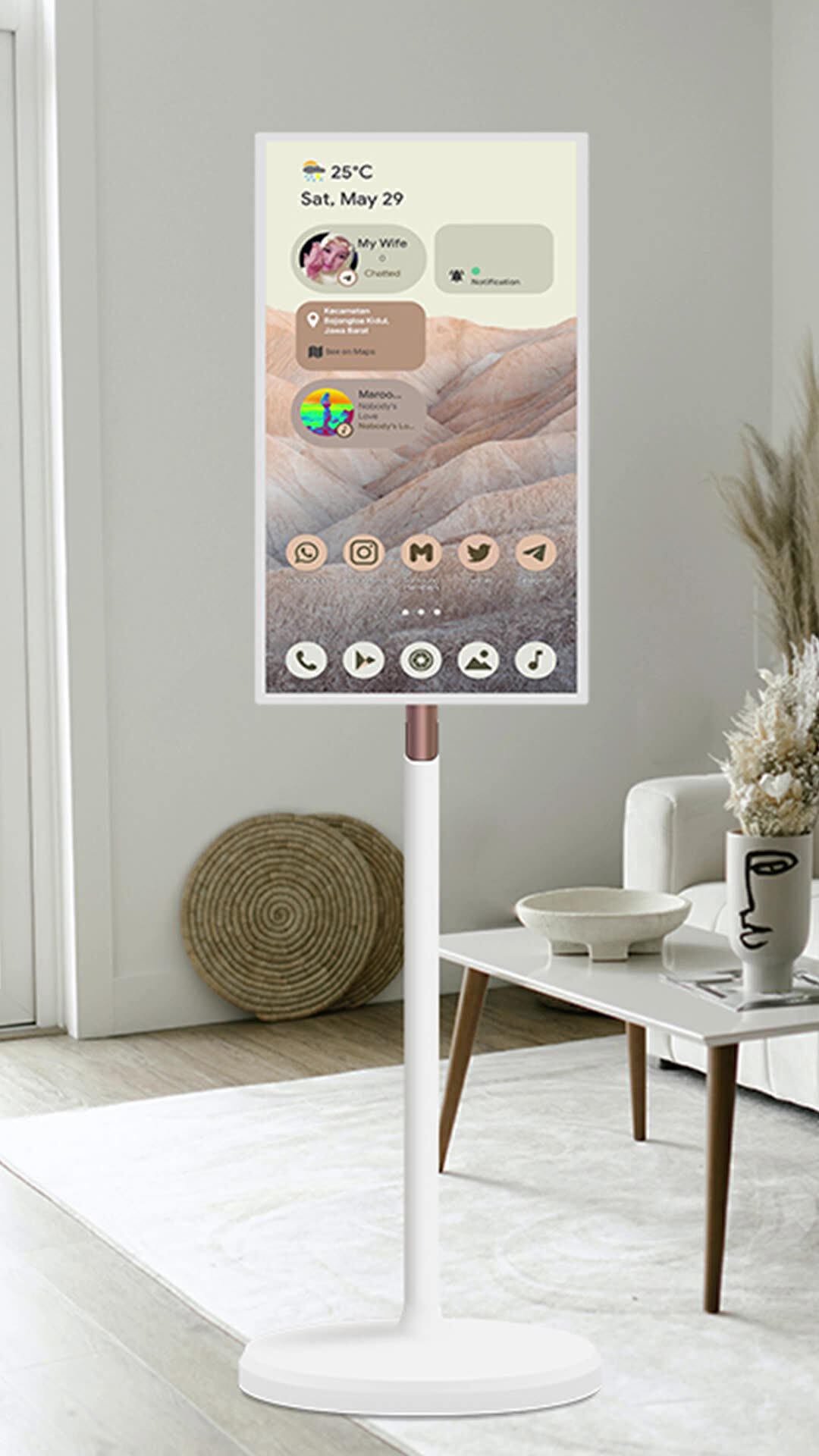 24 Inch Battery-power Android Lg Stand By Me Tv In-cell Touch Screen ...