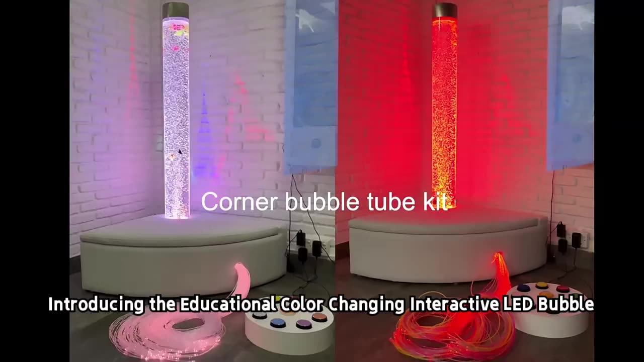 Bubble Tube Corner Set Sensory Room Kit With Fibre Optic And Platform ...