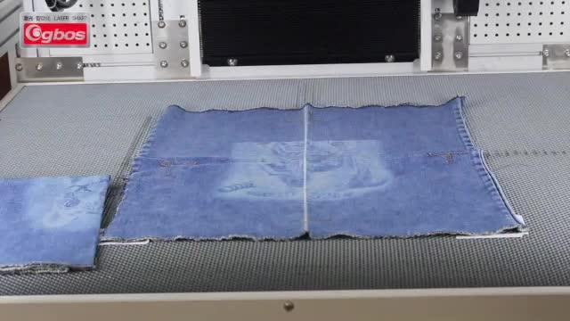 Gbos 180w High Speed Co2 Scan Head Jeans Denim Laser Washing Engraving ...