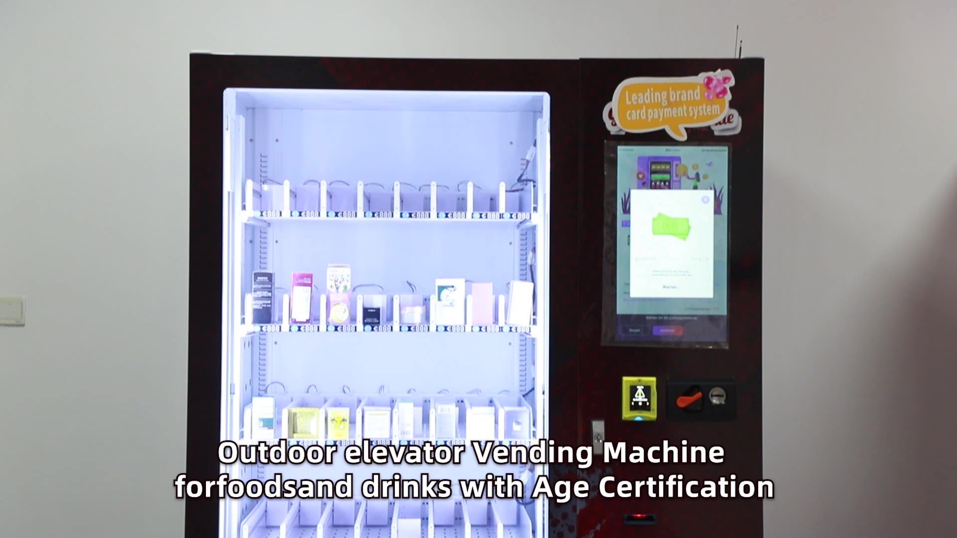 Small Vending Machine With Lift Machine For Bottle Coin/qr Code/token ...