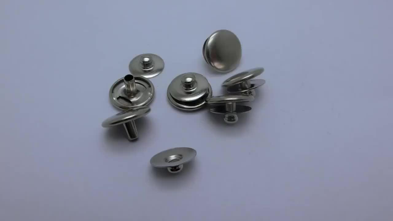 Nickle Plated 3.9mm Male Ecg Snap Button Connector 2 Parts Ecg Snap ...