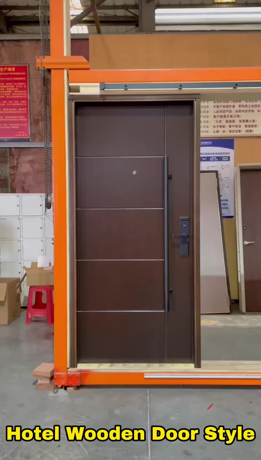 Interior Wood Doors For Houses System Key Card Hotel Automated Smart ...