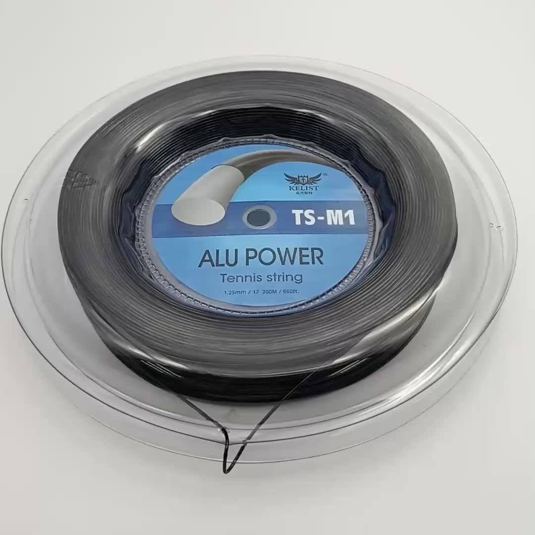 Best Seller Alu Power Smooth Black 1.25mm Reel Tennis Strings 200m ...