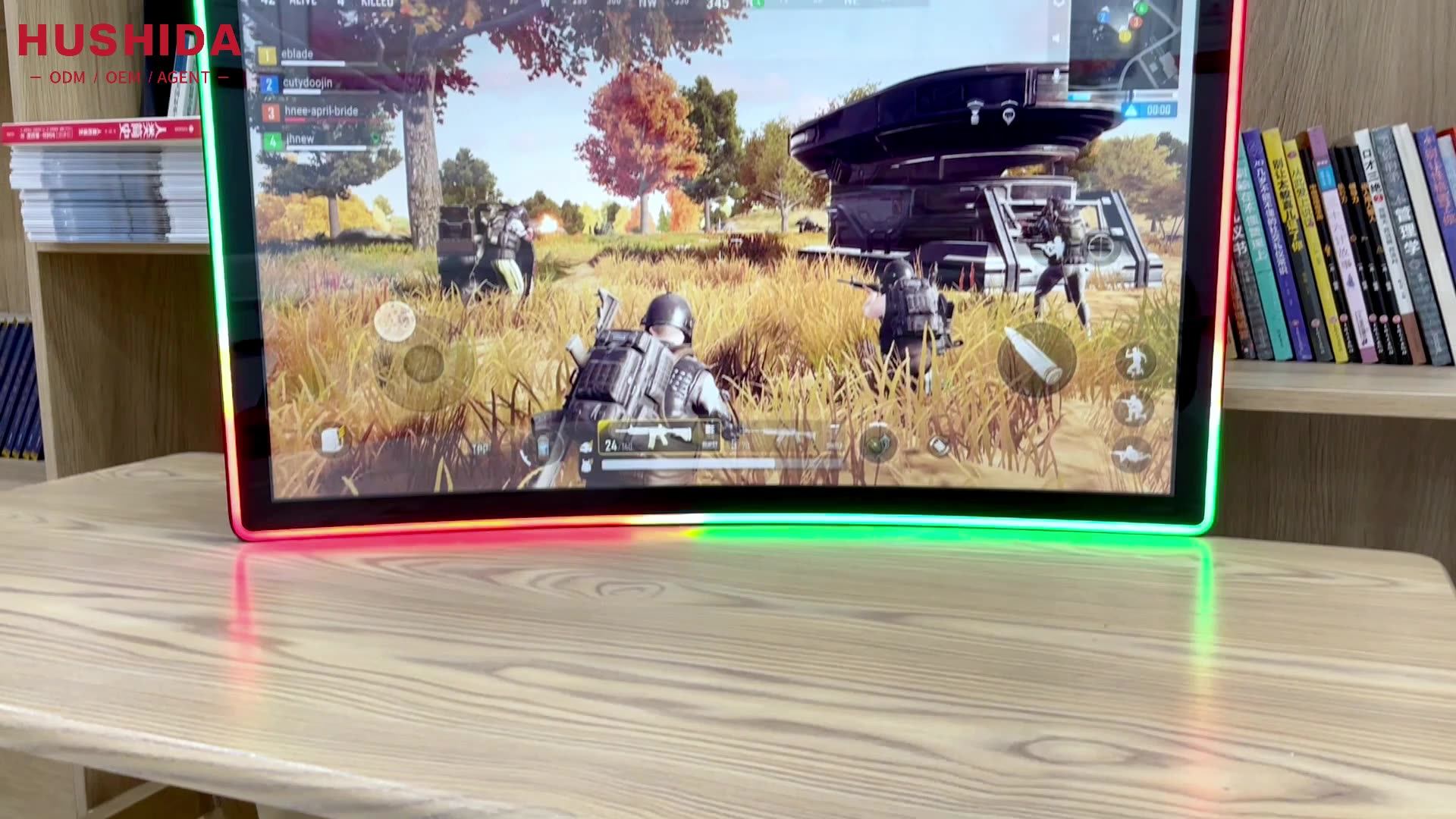 Capacitive Curved Touch Screen Game Display 32 43 49 55 Inch 4k Ultra ...