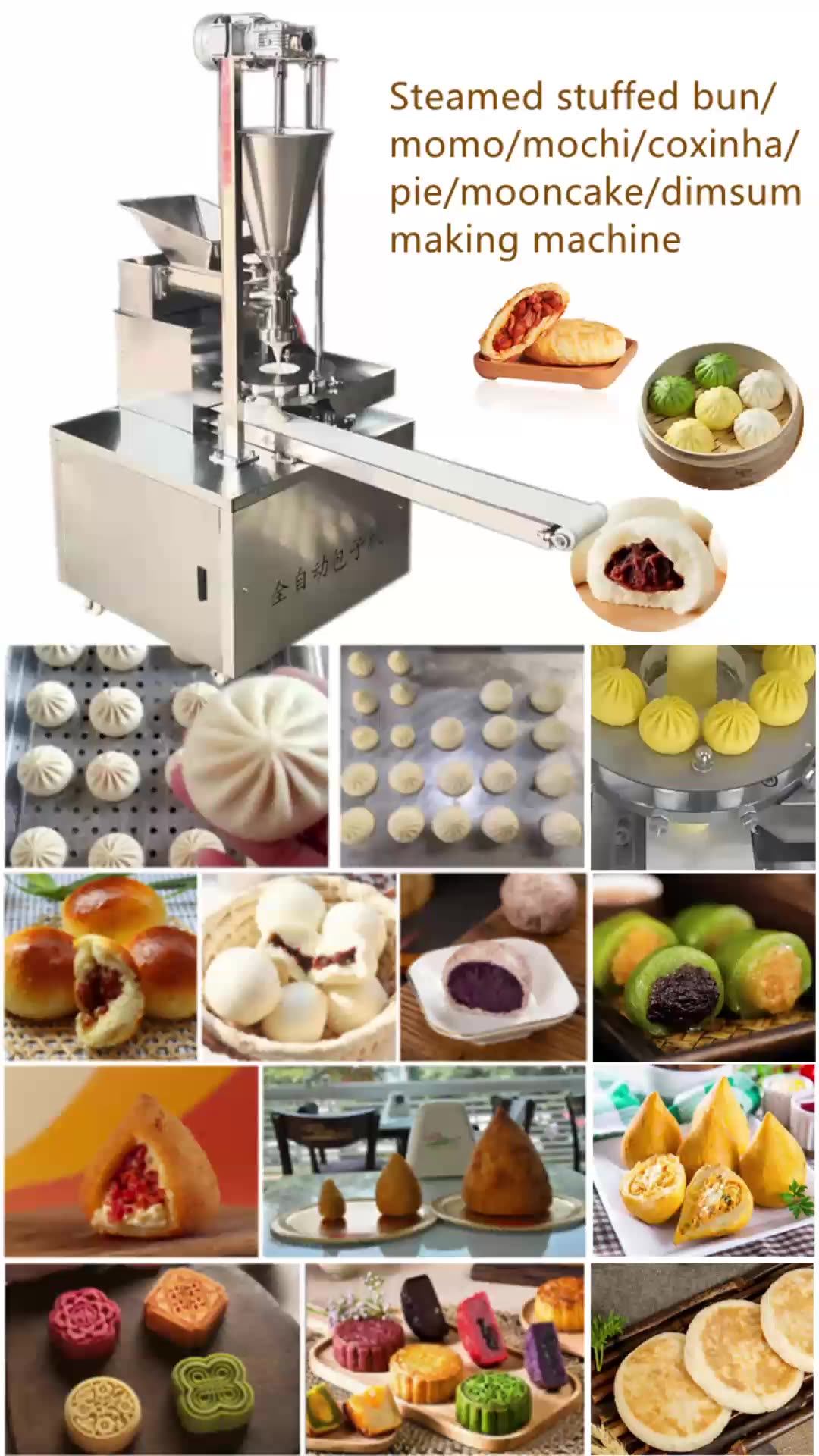 Saudi Arabia Knishes Steam Bun Making Machine Baozi Forming Mochi Ice ...