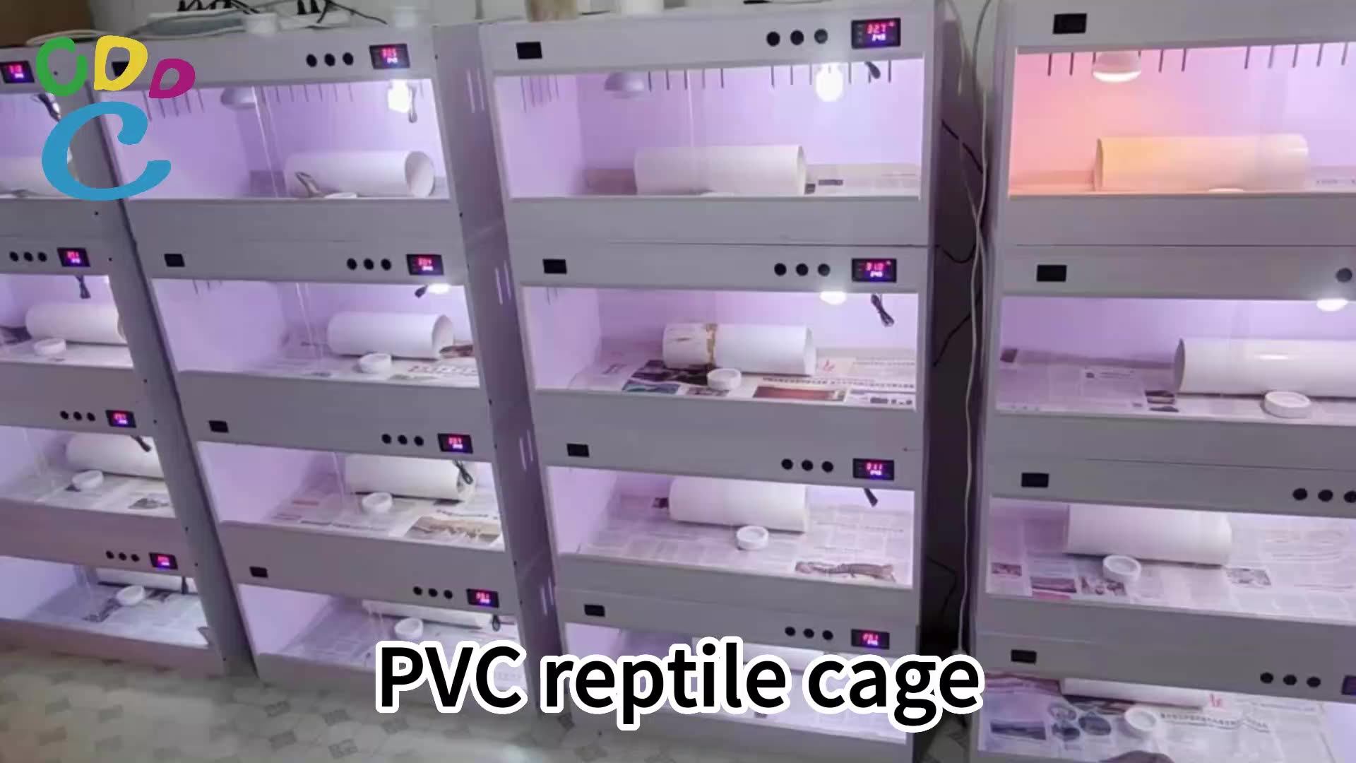 Wholesale 4x2x2 120 Gallon Large Stackable Flat Packed Black Pvc Lizard ...