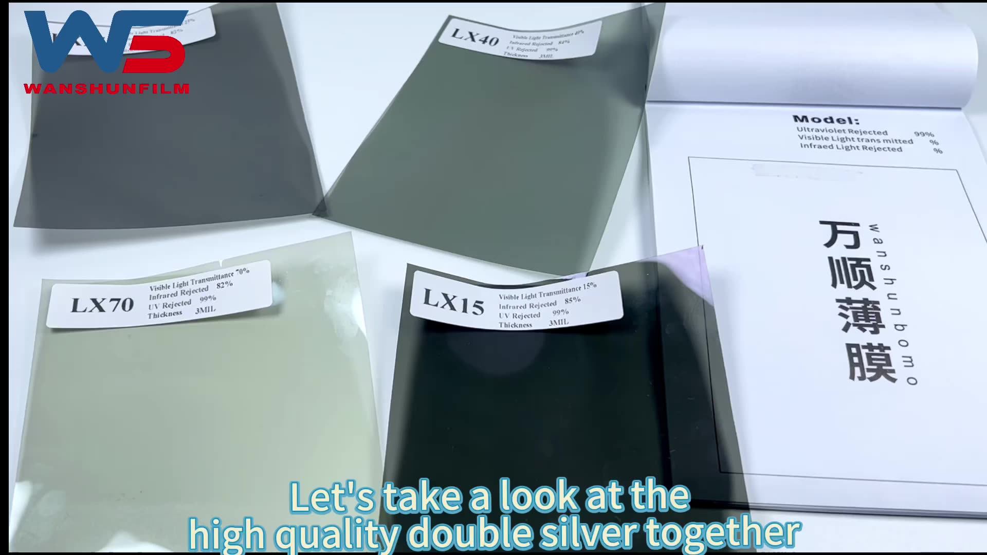 Vlt25% 3mil Premium Quality Double Silver Golden Color Multilayer ...