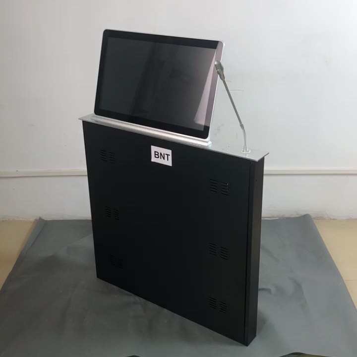 24 Inci Sentuh Layar Tersembunyi Di Meja Meeting Flip Lcd Monitor Lift ...