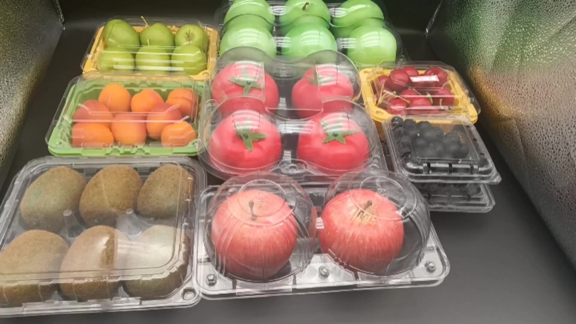 Supermarket Disposable Blister Fruit Vegetable Clamshell Container ...