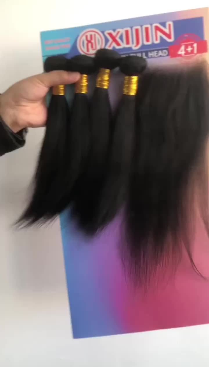 4+1 Bulk Extension Vendor Meche Humain Bresilienne Cuticle Aligned Raw ...