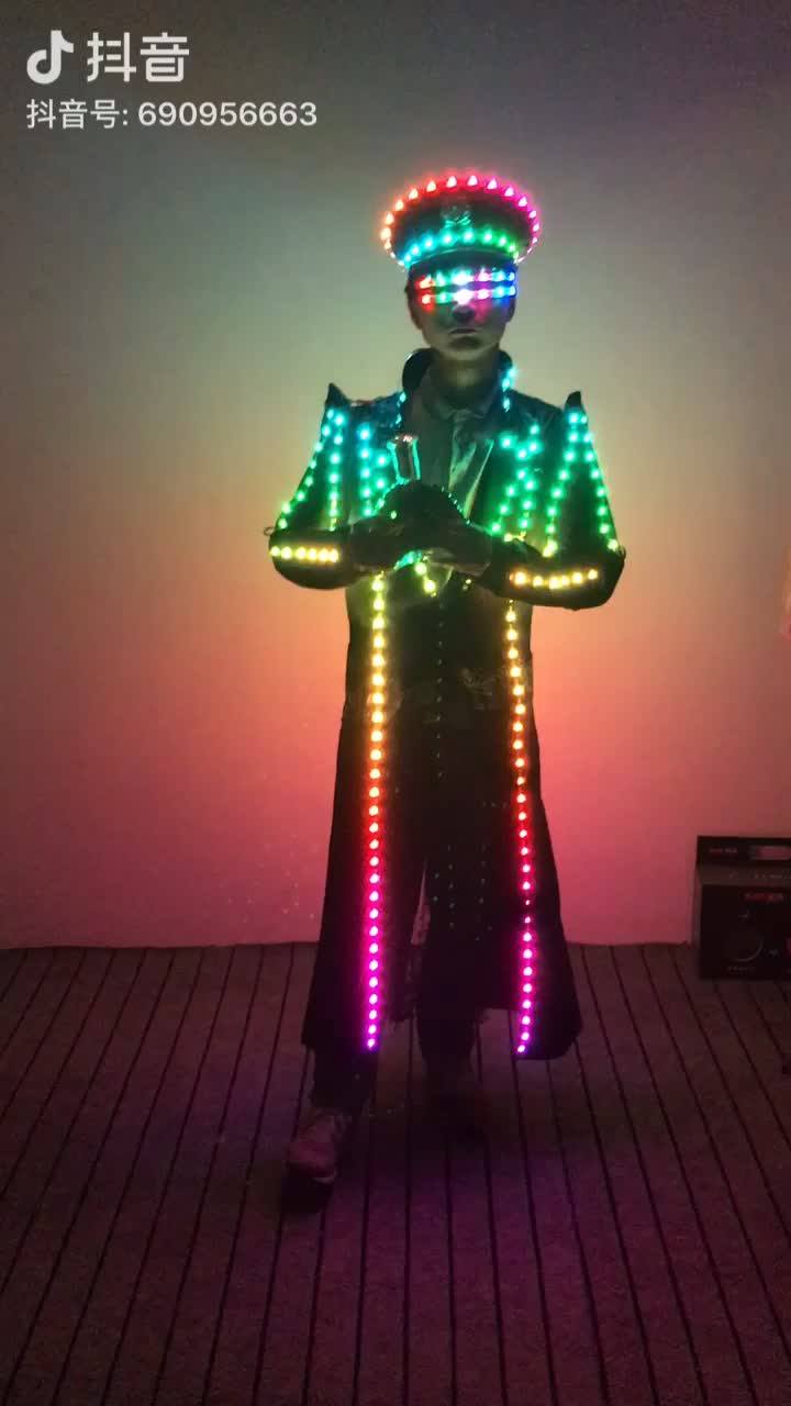 Led Light Up Clothes Colorful Ballroom Dresses Show Nightclub Dj Party ...